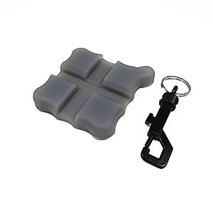 Archery Arrow Puller Gripper Target Remover with Hook Belt Clip for Removing Shafts (Clear Grey)