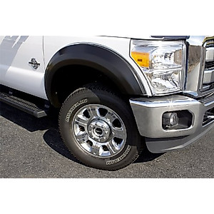 Lund EX311S Elite Series Black Extra Wide Style Standard Front and Rear Fender Flare - 4 Piece