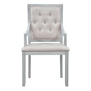 SIYSNKSI Retro 5-Piece Dining Table Set, Extendable Round Table with 4 Chairs, Solid Wood Kitchen Set for Kitchen Dining Room, Kitchen Furniture Set for 4 (Antique Gray + MDF-45)