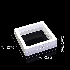 1 Challenge Coin Display Frame, 3D Floating Case M-EDALLION M-edal S-pecimen Small Gift Boxes for (as Show, One Size)