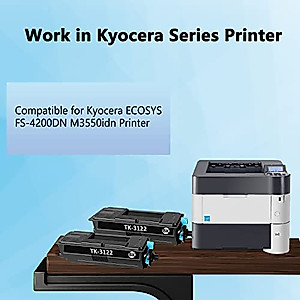 APRONE TK3122 TK-3122 Toner Cartridge Replacement for Kyocera TK-3122 1T02L10US0 Extra High Capacity Use for Kyocera ECOSYS FS-4200DN M3550idn (21500 Pages,Black,2-Pack)