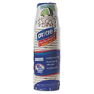 Dixie 5310DXPK Hot Cups, Paper, 10oz, Coffee Dreams Design, 25/Pack