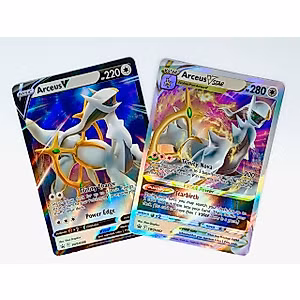 Arceus V & Vstar - Pokemon Card Lot - Black Star Promo SWSH307 + SWSH306
