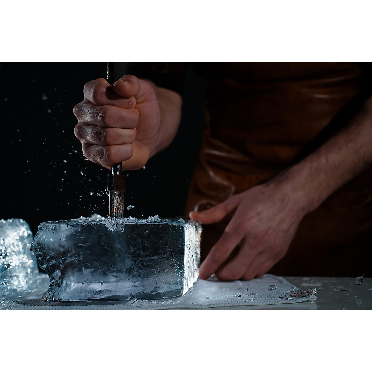 Outset Bartending Tool, Metal Ice Pick with Wood Handle, 7.25"