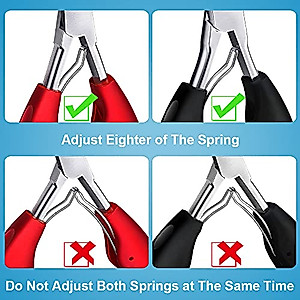 Orelex Toenail Clippers for Seniors Thick Toenails, Toe Nail Clippers Set for Ingrown Toenail, Men and Adults, Professional, Super Sharp Curved Blade Grooming Tool, Predicure,