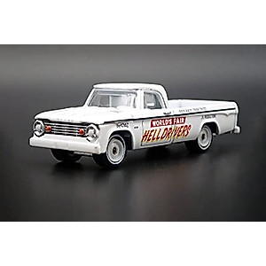 1966 Dodge D-100 Pickup Truck, White - Greenlight 30331/48-1/64 Scale Diecast Car