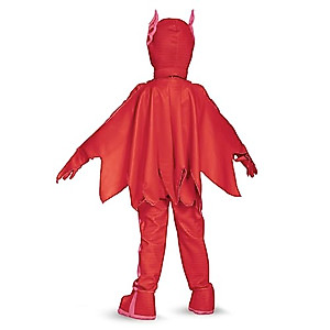 Disguise Owlette Costume, Official PJ Masks Glow Costume Jumpsuit and Mask, Toddler Size XL (7-8)