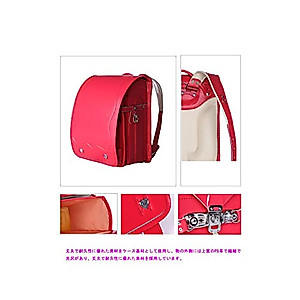randoseru cherry backpack ransel japanese school bags boys and girls automatic lock waterpoorf PU leather