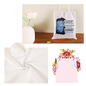 CMNIM Doctor Movie TV Show Who Tard-s Tote Bag Doctor Movie Lover Gift Police Box Theme Shoulder Bag for Fans