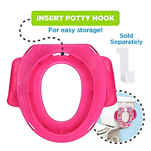 Nickelodeon Paw Patrol "Skye and Everest" Soft Potty Seat for Toilet Training Kids, Pink, Standard