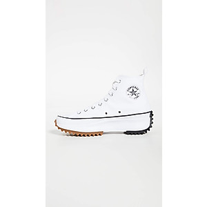 Converse Run Star Hike Hightop Sneakers, White/Black/Gum, 10.5 US Women/9 US Men