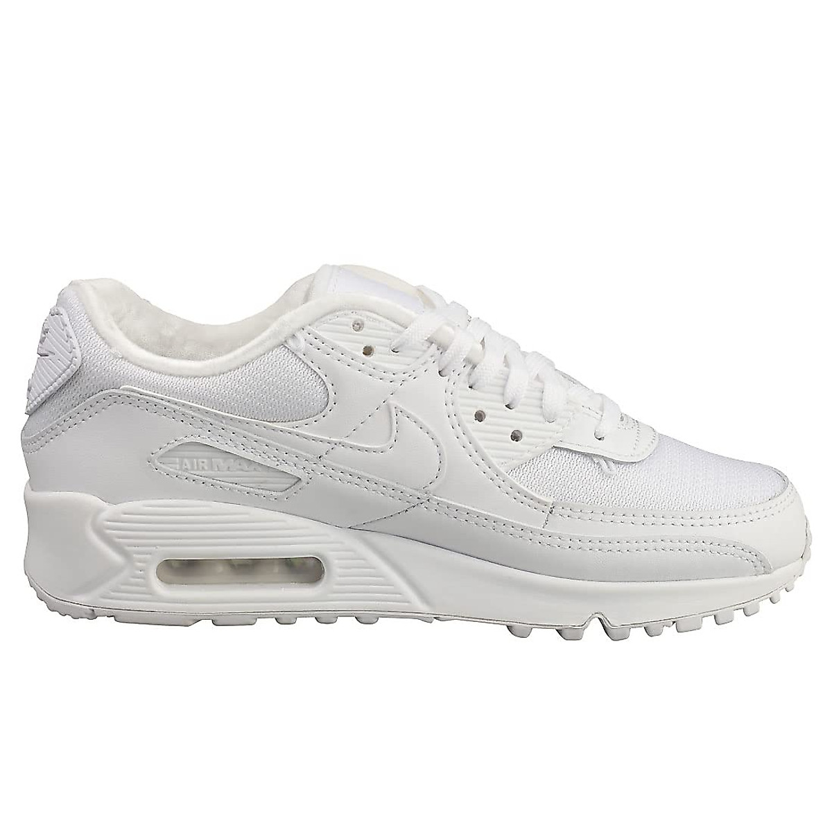 Nike Women's Air Max 90 PRM White/White-Metallic Gold (DH0569 100) - 7