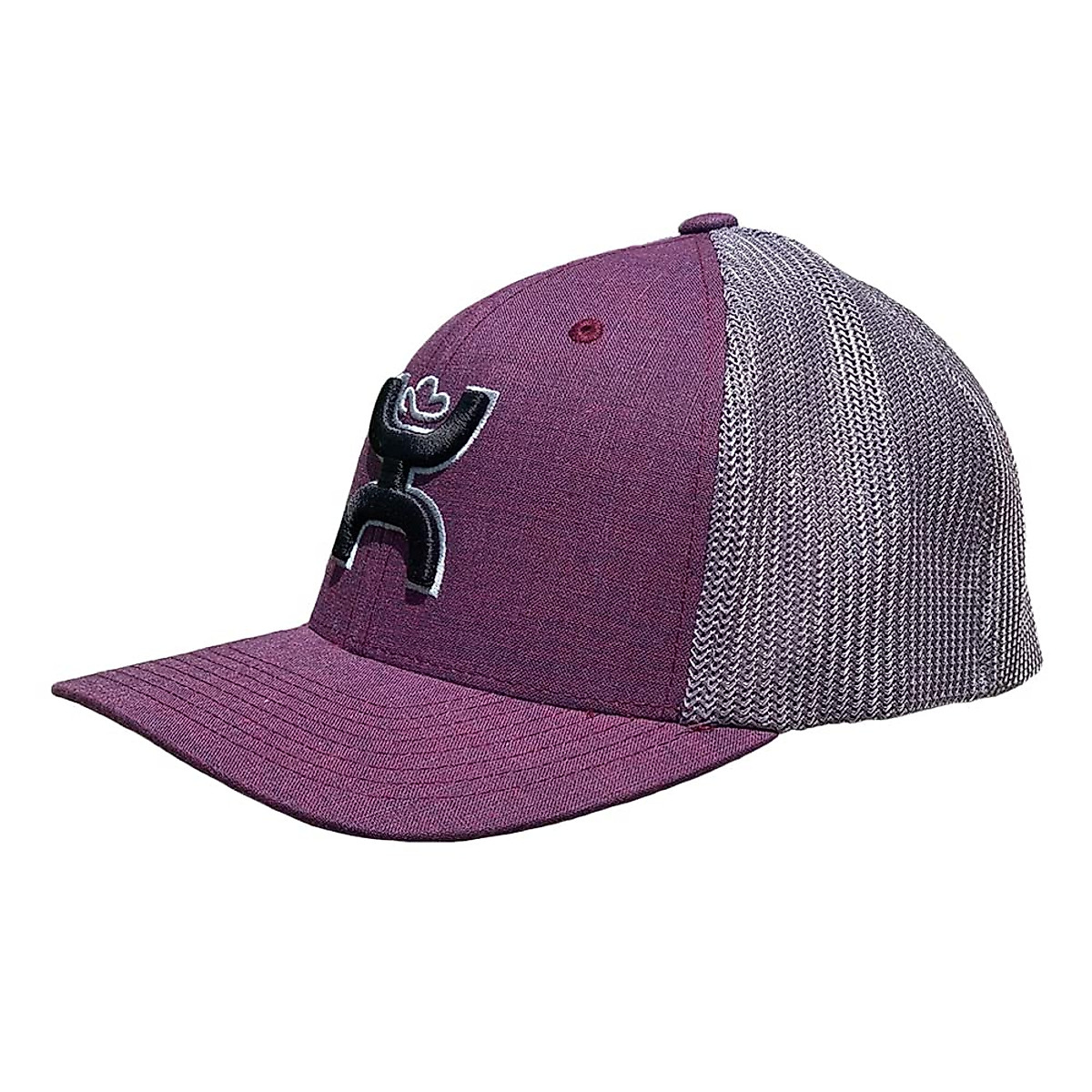 HOOEY Men's Cayman Flexfit Fitted Mesh Back Hat (US, Alpha, Large, X-Large, Purple/Grey)