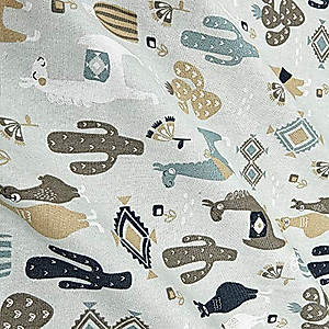 Premier Prints Llama Love Awendela, Fabric by the Yard