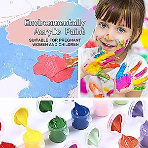 Mushroom Paint by Number for Adults, Hlison 4 Packs Easy Mushroom Paint by Numbers, Mushroom DIY Kids Adult Paint by Numbers for Beginner, Gift Home Wall Decor 16x20 Inch