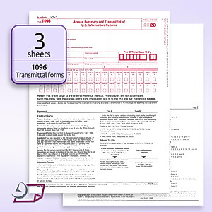NextDayLabels 1099 MISC Forms for 2023, 4-Part Tax Forms, Vendor Kit of 25 Laser Forms and 25 Self-Seal Envelopes, Forms Designed for QuickBooks and Other Accounting Software