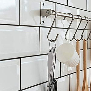 FANGSUN Stainless Steel Narrow Measuring Spoons, Heavy Duty Metal Measuring Spoons with Long Handle and Engraved Measurements Set of 10, For Dry or Liquid, Fits in Spice Jar