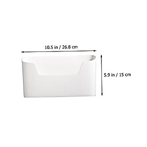 Alipis 1Pc wall storage box office refrigerator storage shelves plastic tabletop shelf refrigerator shelf bin Seasoning Holder desk topper shelf Storage Shelf Kitchen Accessory hanging