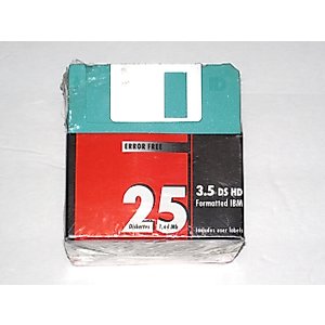 Pl Media Error Free 3.5 Floppy Disk (25-pack, Assorted Colors)