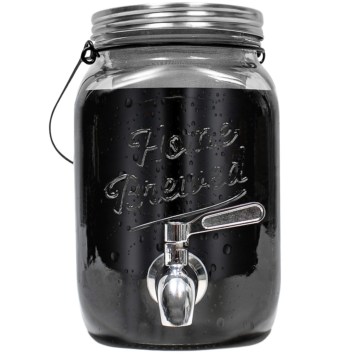 Willow & Everett Cold Brew Coffee Maker - 2 L Iced Tea & Coffee Cold Brew Maker - Glass Pitcher w/Stainless Steel Spout and Removable Filter