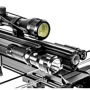 120lbs WT4 Hybrid Crossbow 250 fps Hunting Flashlight Scope Red Light Pointer Combo w/Magazine Capacity + Bag…