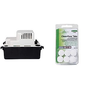 Little Giant Automatic Condensate Pump Bundle with Drain Line Cleaner Tabs