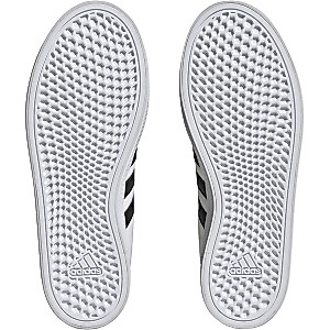 adidas Women's Bravada 2.0 Lifestyle Skateboarding Canvas Mid-Cut Skate Shoe, White/Black/White, 9