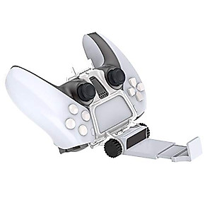 PS5 Controller Mobile Gaming Clip, PS5 Controller Phone Mount Adjustable Phone Holder Clamp, White