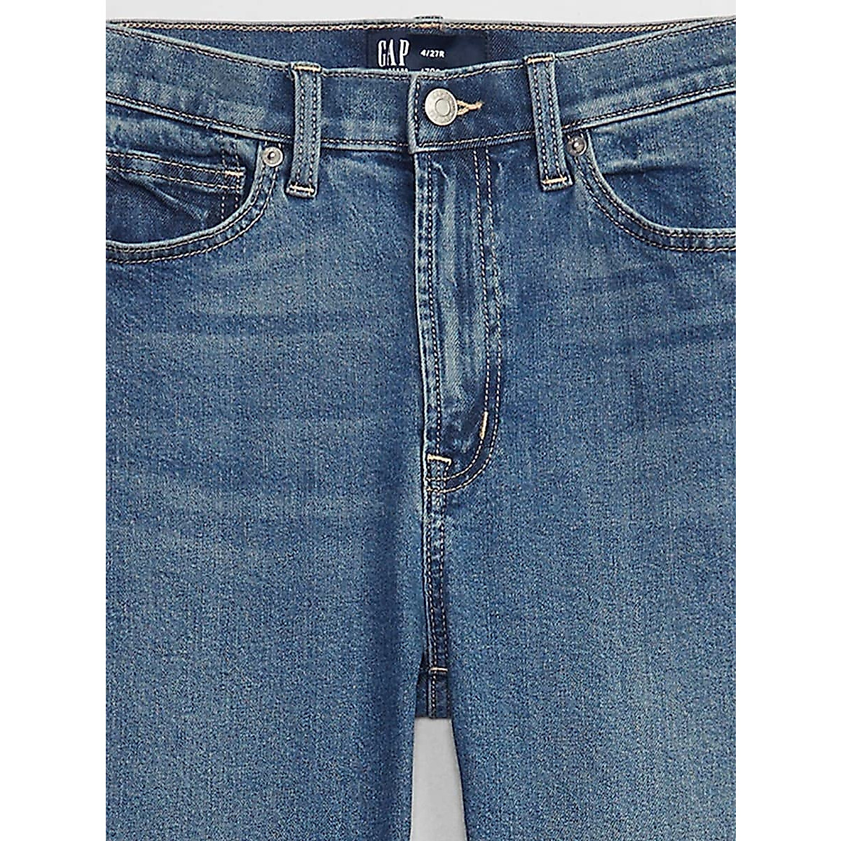 GAP Womens High Rise Flare Jeans, Dark Wash, 32 Regular US