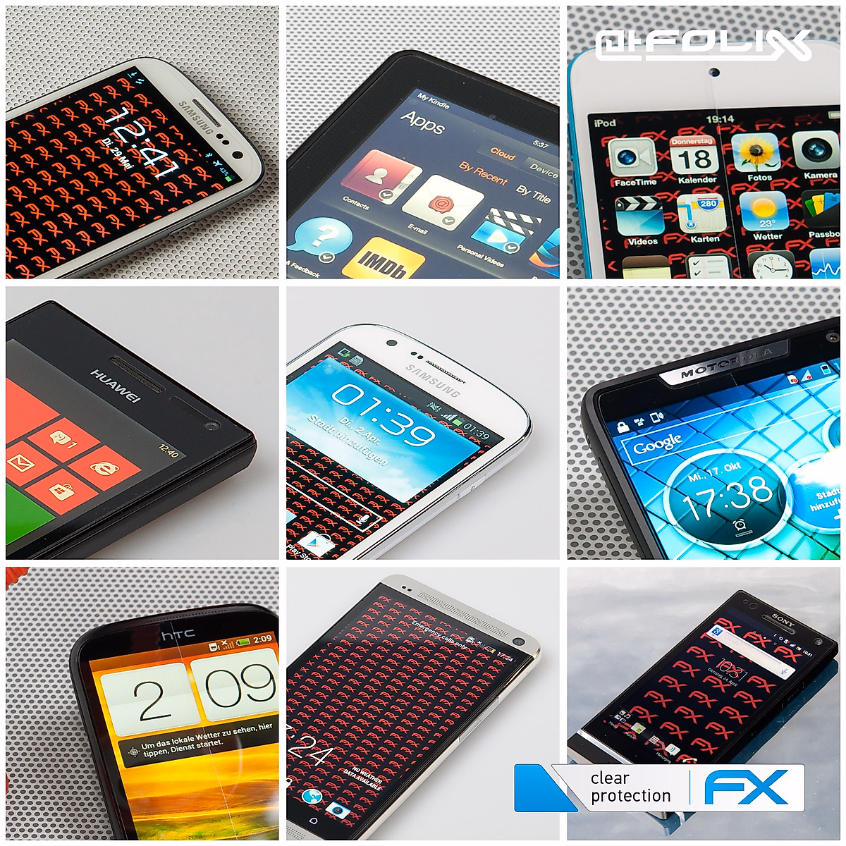 atFoliX Screen Protection Film compatible with Nextbase Click 9 Lite Screen Protector, ultra-clear FX Protective Film (2X)