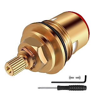 147210 Shower Cartridge Replacement Volume-Control Cartridge For Bathroom Faucets,Compatible With 3/4" Exact Temp Valve System.Brass Construction