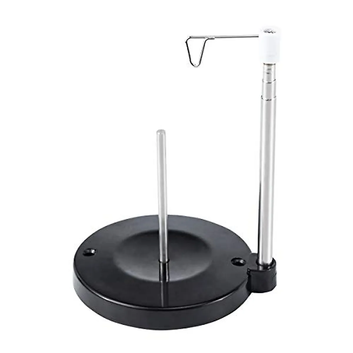 Sew Tech Adjustable Cone Thread Stand Spool Holder for Sewing Machine Embroidery Quilting Serger Machines, Single Thread Stand for Smoother Feed, Large Spool Holder with Steady Heavy Plastic Base