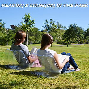 GoFloats AirWedge Inflatable Beach Chair - Relax with The Comfort of Air (2-Pack)