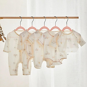 Wellong Baby Velvet Hangers, 14 Inches Kids Clothes Hangers, Non-Slip Childrens Hangers for Shirts, Pants, Skirts, Dresses, Jackets, Coat, 32 Pack Pink