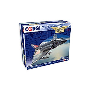 Corgi Diecast Mcdonnell Douglas Phantom FG.1 HMS Ark Royal 1:48 Military Aircraft Display Model AA27901, Black