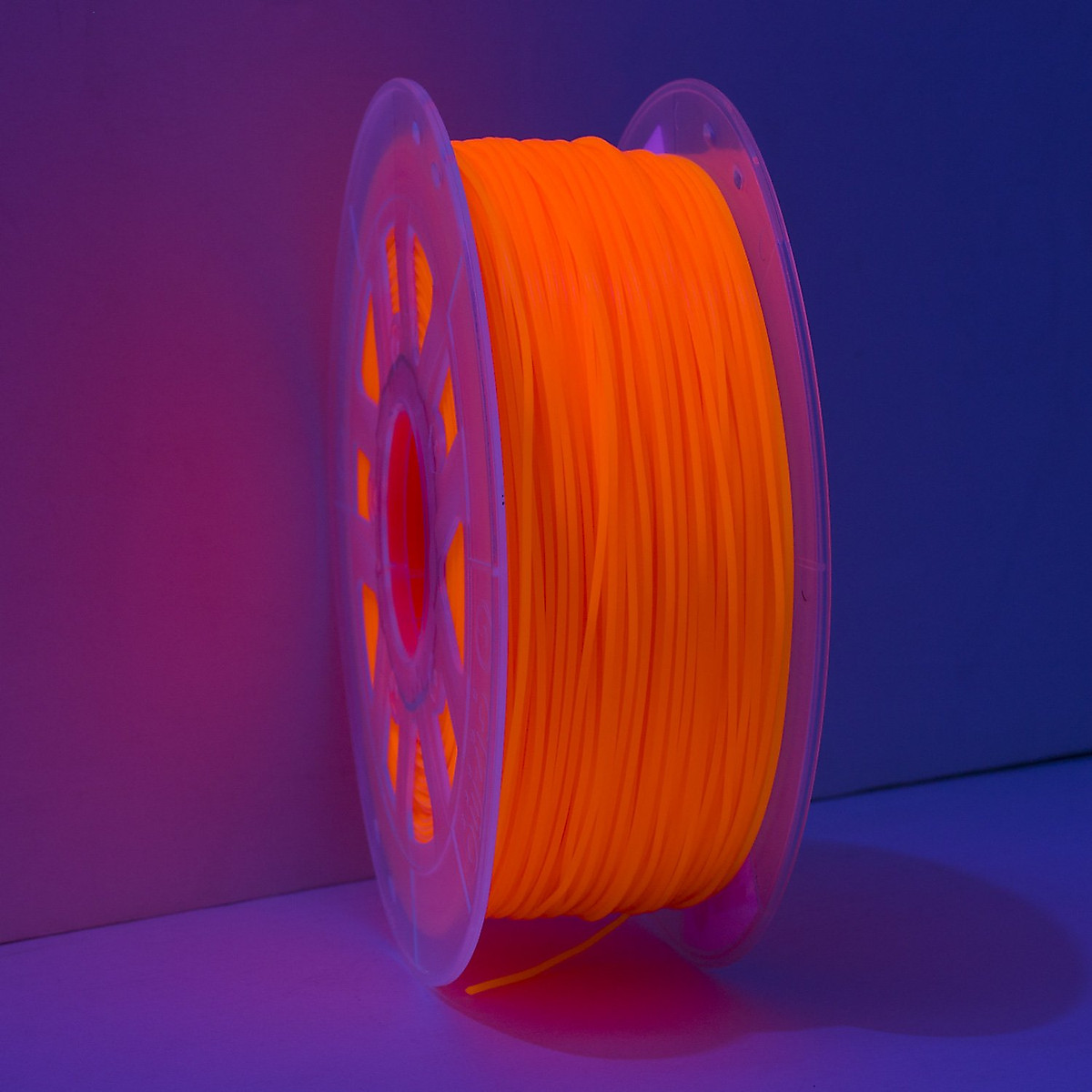 Gizmo Dorks 3mm (2.85mm) ABS Filament 1kg / 2.2lb for 3D Printers, Fluorescent Orange (UV Light)