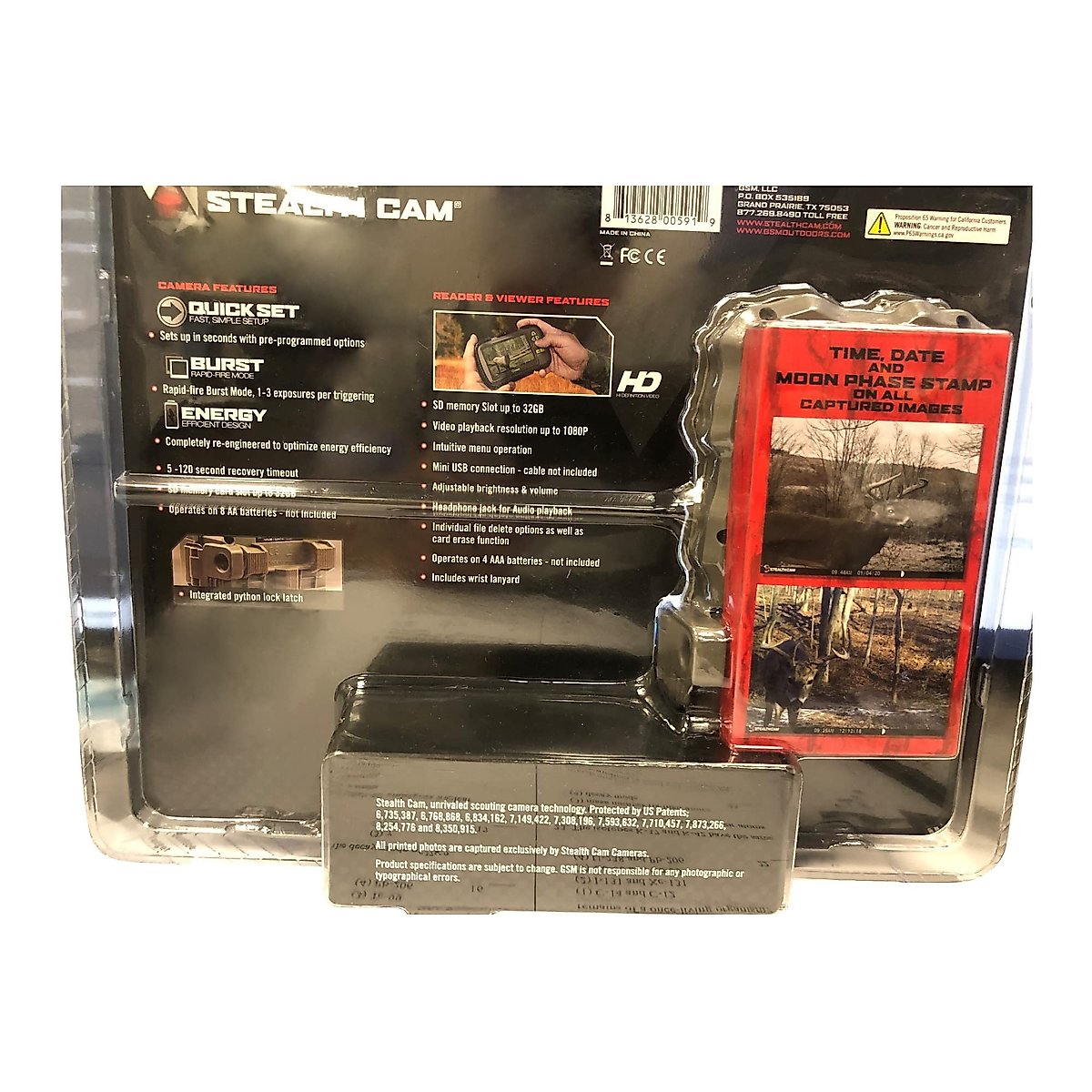 Stealth Cam QS22 Wildview Infrared Game Trail Deer 22MP Camera with HME Trail Cam Viewer