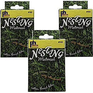 Prevue Pet Products (3 Pack) Cotton Thread Fibers Bird Nesting Material
