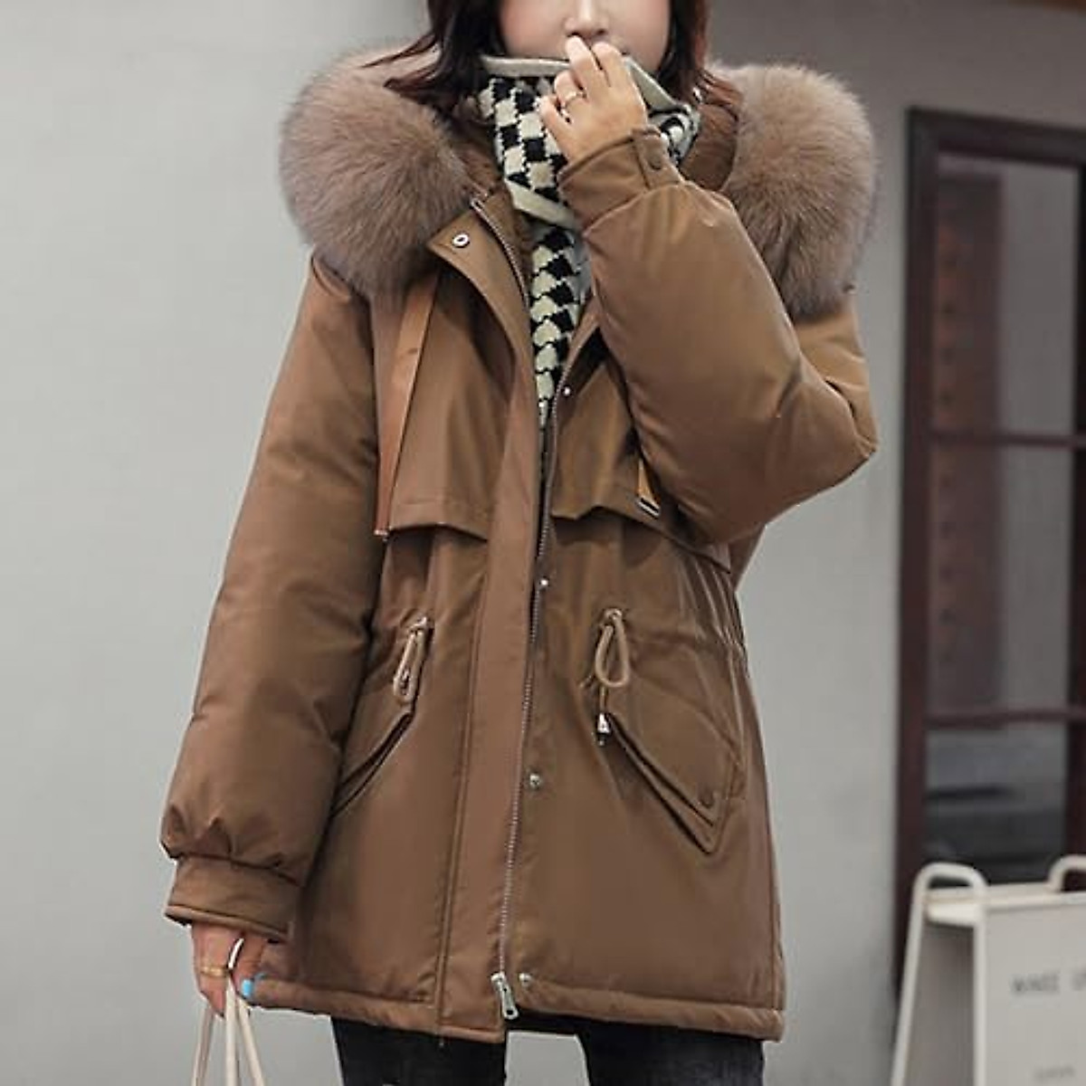 Plus Size rain Coats for Women Jean Jacket Women Beige Sweaters for Women Oversized Plaid Shirts for Women Womens Pumpkin Costume Women's Jackets for Women Winter Clothes Sweater Square Neck Crop