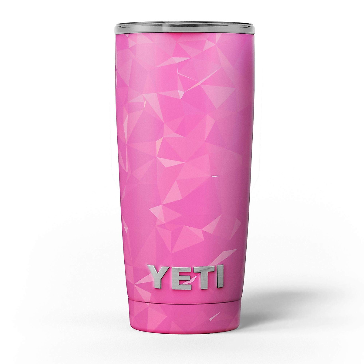 Design Skinz Pink Geometric V15 - Skin Decal Vinyl Wrap Kit Compatible with The Yeti Rambler Cooler Tumbler Cups