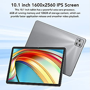 VINGVO 10.1 Inch Tablet, 100-240V Tablet PC 1600x2560 IPS Screen for Travel (US Plug)