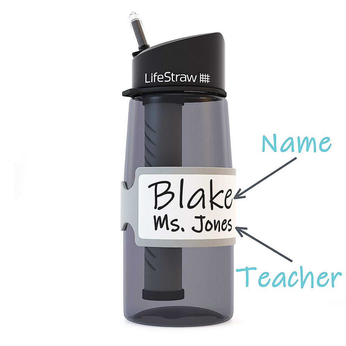 Pumpkin Doodle Permanent Write-on Labels for Bottles/Sippy Cups/Food Containers 6pcs (Grey)