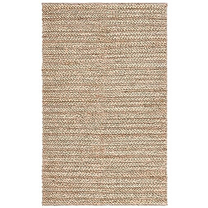 SAFAVIEH Natural Fiber Collection Area Rug - 4' x 6', Natural, Handmade Braided Jute Design, Ideal for The Living Room, Bedroom, Dining Room (NF102A-4)