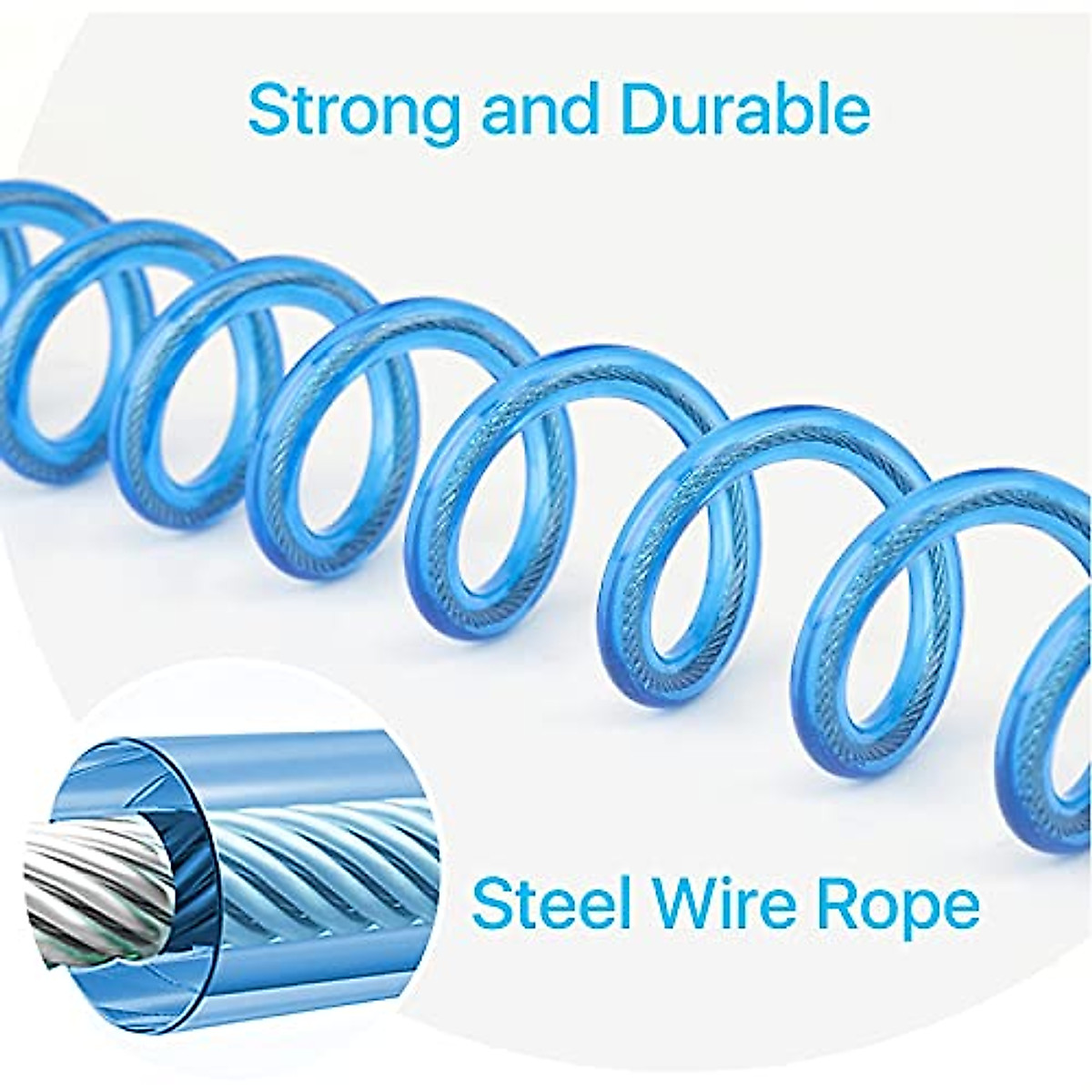 Roeoi Anti Lost Wrist Link Safety Wrist Link with Key Lock for Toddlers, Babies & Kids, Safety Harnesses & Leashes (Blue / 1.5m)