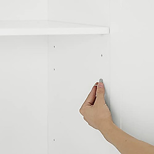 Crosley Furniture Stanton Glass Door Pantry, White