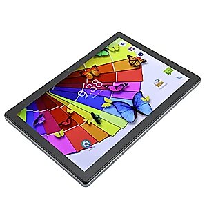 Jaerb 10.1in Tablet, 1080x1920 Gaming Tablet Built in GPS Grey for Business (US Plug)