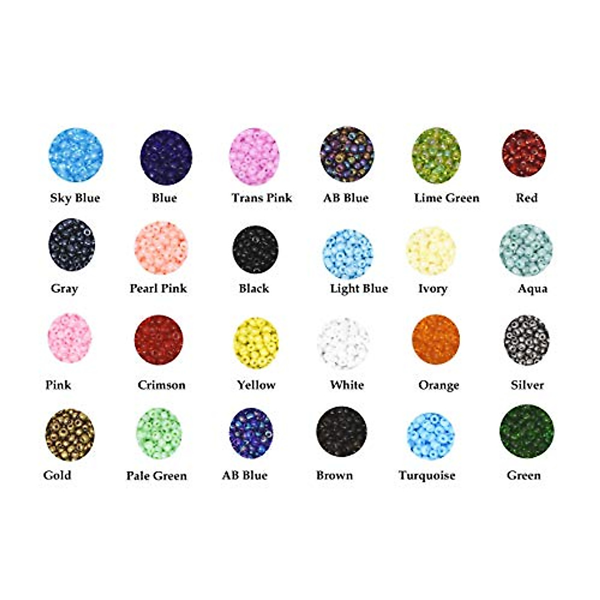 Mandala Crafts Glass Seed Beads for Jewelry Making - 9000 8/0 Seed Beads Small Beads Kit for Tiny Beads Jewelry Bracelet - 3mm Multicolor Seed Beads 8/0 Mini Pony Beads for Necklace