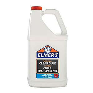 Elmer's Liquid School Glue, Clear, Washable, 1 Gallon - Great for Making Slime & Disappearing Purple School Glue Sticks, Washable, 7 Grams, 30 Count