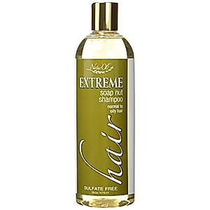 NaturOli Soap Berry Shampoo - Normal to Oily 16oz - All Natural Hair Care Sulfate Free - Made with Soap Berries - Gluten Free - Vegan