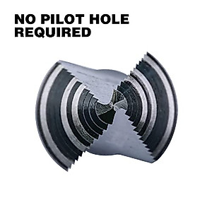 Jerax tools Quick Change Step Drill Bit Double Fluted M2 High Speed Steel Drill bits for Hole Drilling in Stainless Steel, Copper, Aluminum, Wood, Plastic (3/4")